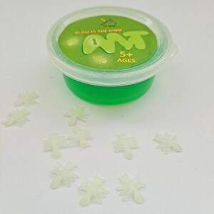 Miniature Size-slime-non Stick W/glow in the Dark Ants: Glow in the ...