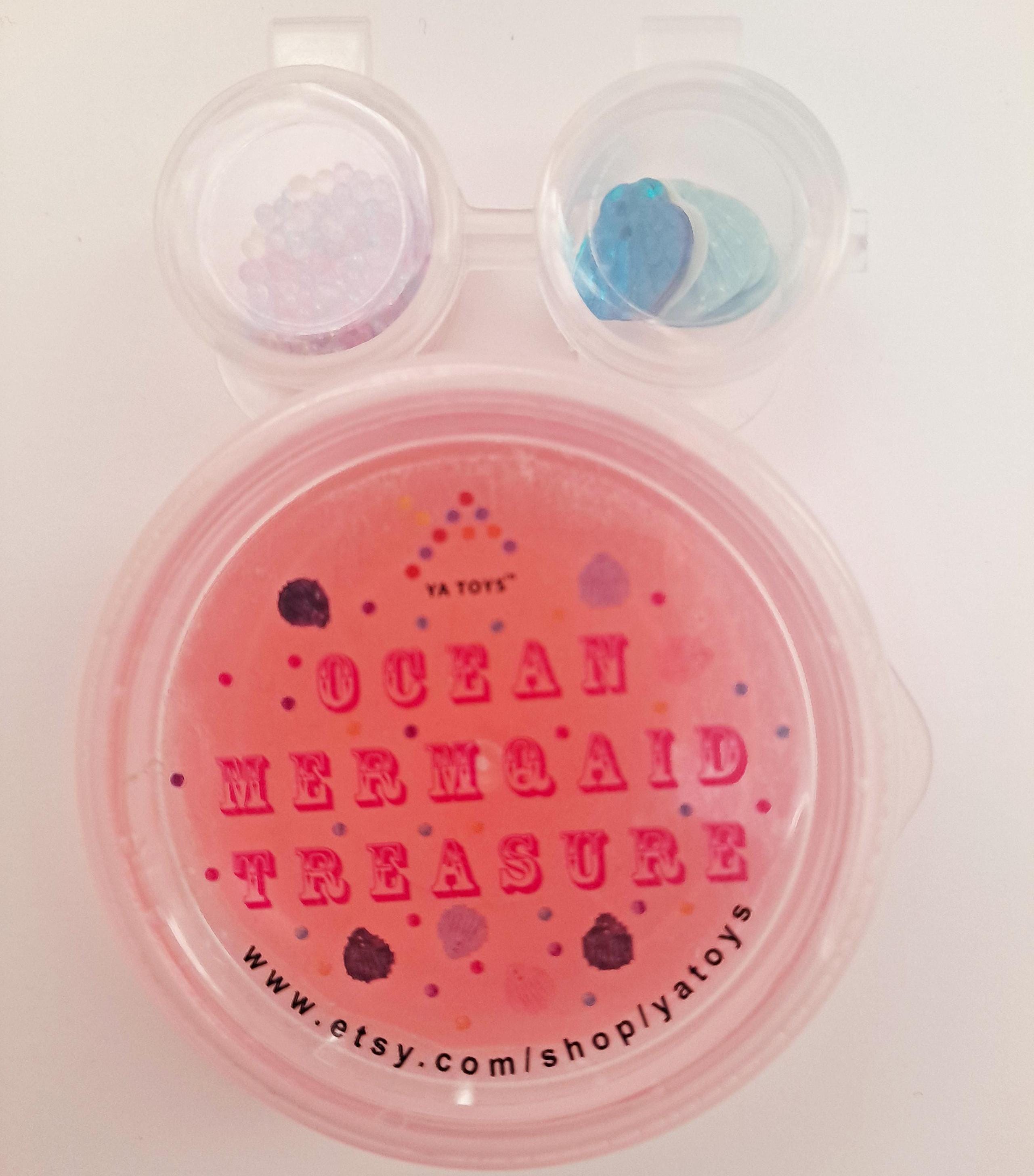 Miniature Size-ocean Mermaid Slime Treasure-non Stick, Non-toxic Super ...