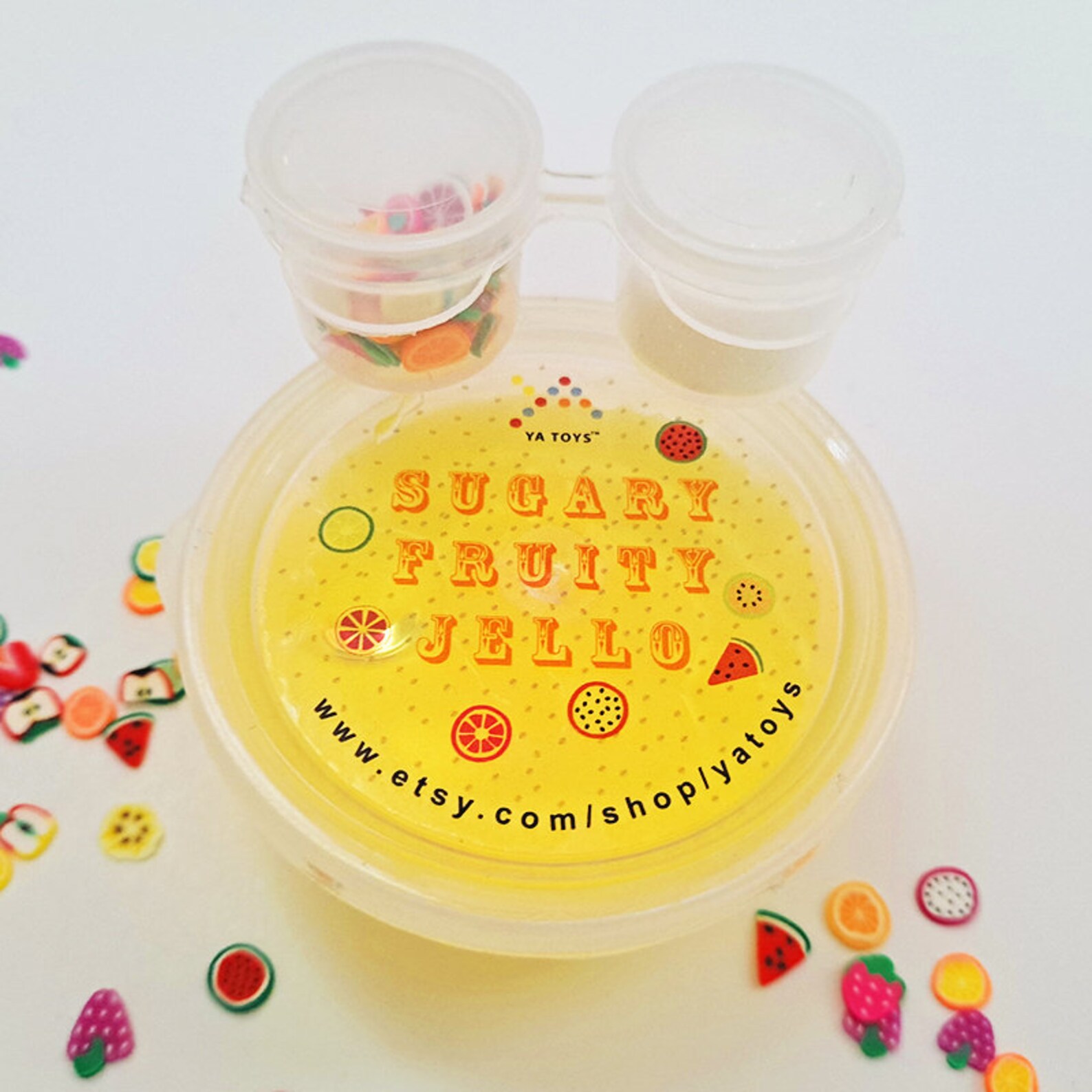 Miniature Size-sugary Fruity Jello Slime Non-toxic, Non-stick, Super ...