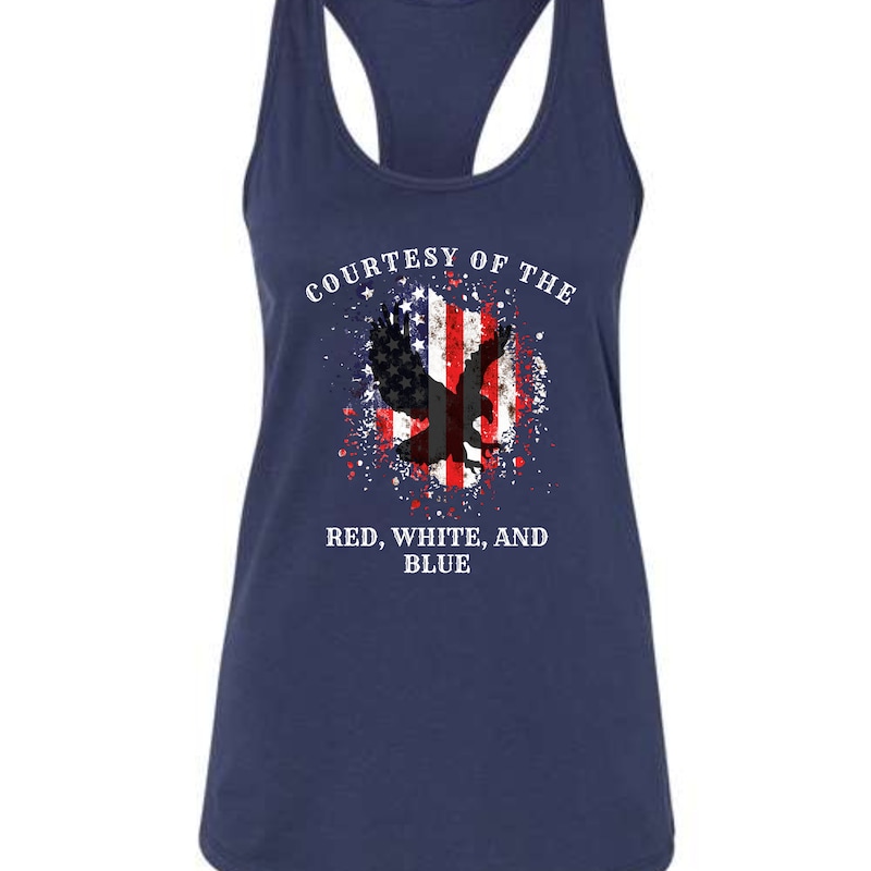 Red White Blue Tank - Etsy