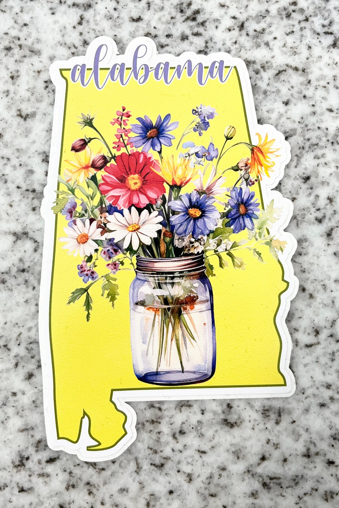 State of Alabama Glossy Sticker - Etsy