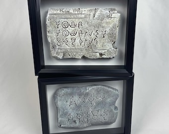 Ancient Mew Tablet, Inspired Prop Replica, Shadowbox Display Frame ...
