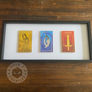 Magic Cards, Inspired Prop, Shadowbox Display Frame, Gaming Decor - Etsy