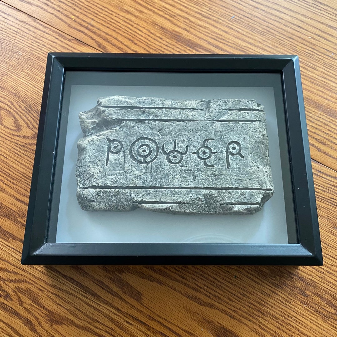 Unknown Tablet, Inspired Prop, Shadowbox Display Frame, Gaming Decor - Etsy