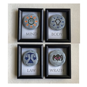 Magic Rune, Inspired Prop, Shadowbox Display Frame, Gamer Decor - Etsy