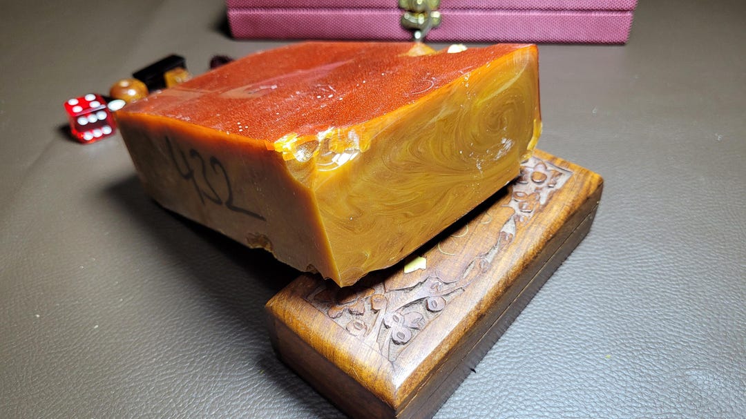 Amber Bakelite Block, Catalin Block, Catalin Rods, Bakelite Beads for ...