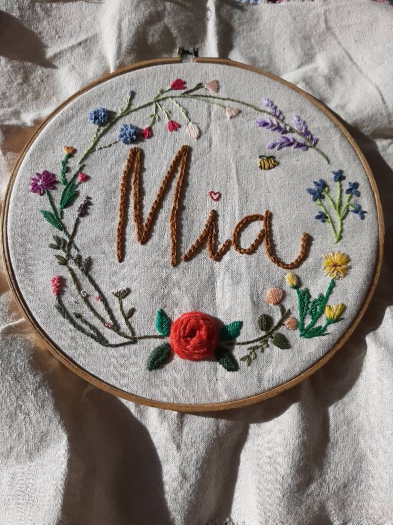 Custom Made Embroidery Hoop - Etsy
