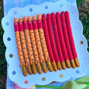 Custom Chocolate Covered Wrapped Pretzels - Etsy