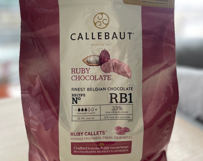 Callebaut RUBY Belgian Couverture Chocolate Chips Barry Callebaut ...