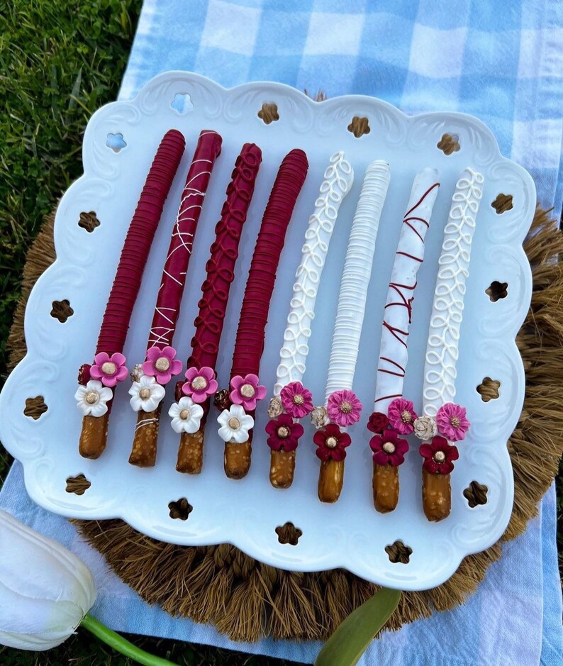 Custom Chocolate Covered Wrapped Pretzels - Etsy