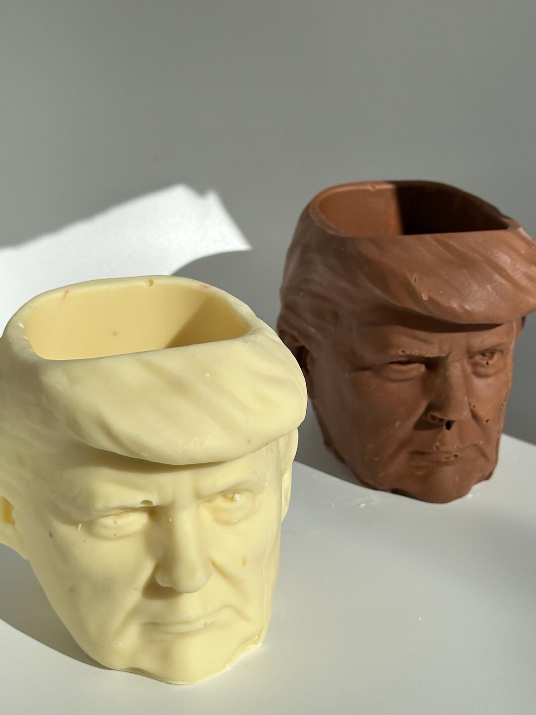 Large Edible Trump Chocolate Mug – Dessert Cup & Drink Holder | White ...