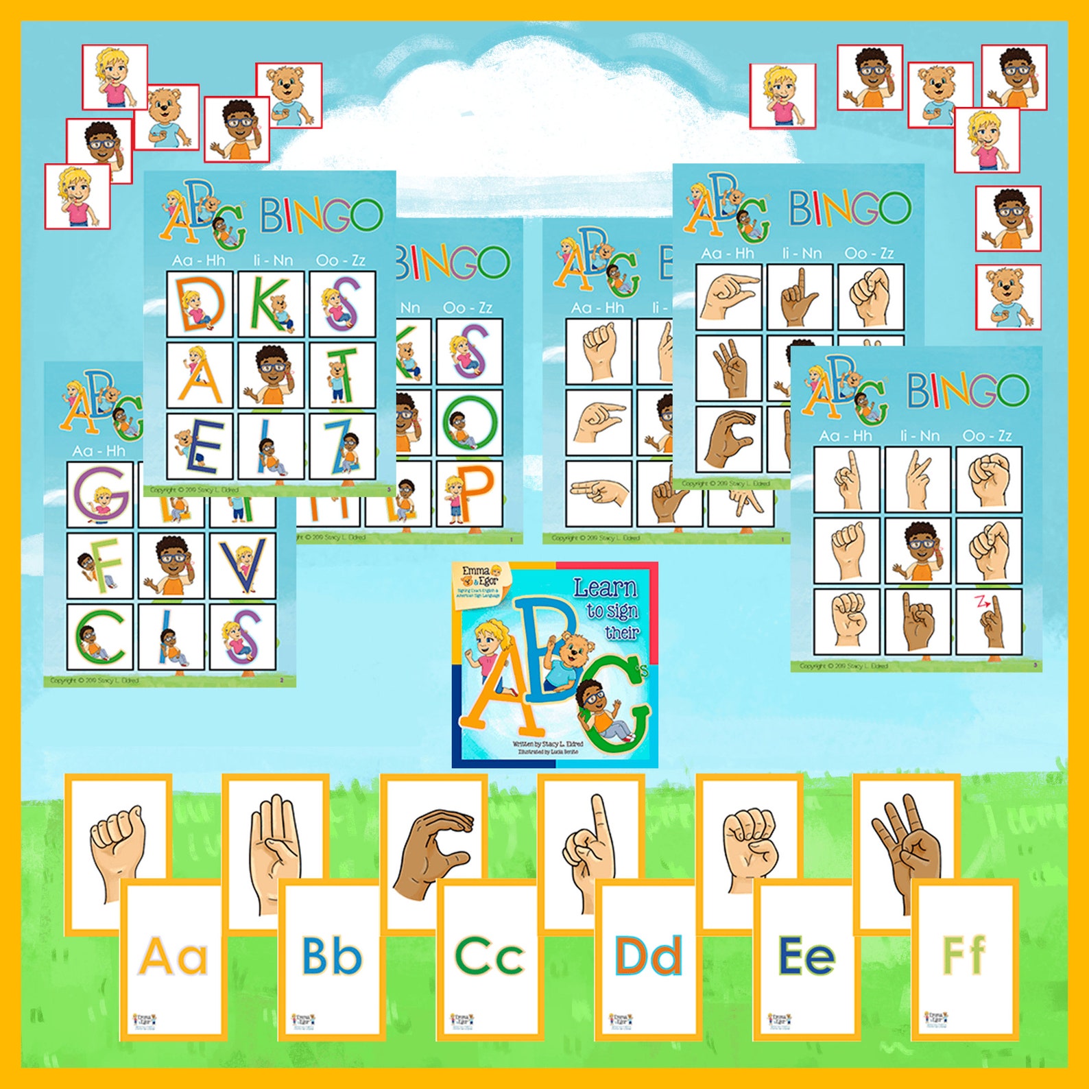 ABC Sign Language Book Learn Sign With Emma and Egor - Etsy