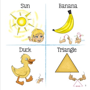 Learn Sign Language Shapes and Colors Book Children's Sign Language - Etsy