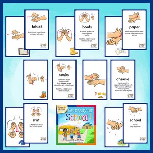 9 Sets of Flashcards to Sign Language With Children With Over - Etsy Canada
