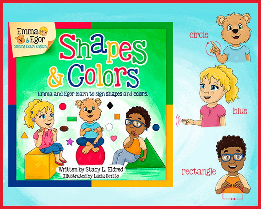 Ebook Sign Language Emma and Egor Learn Shapes and Colors - Etsy