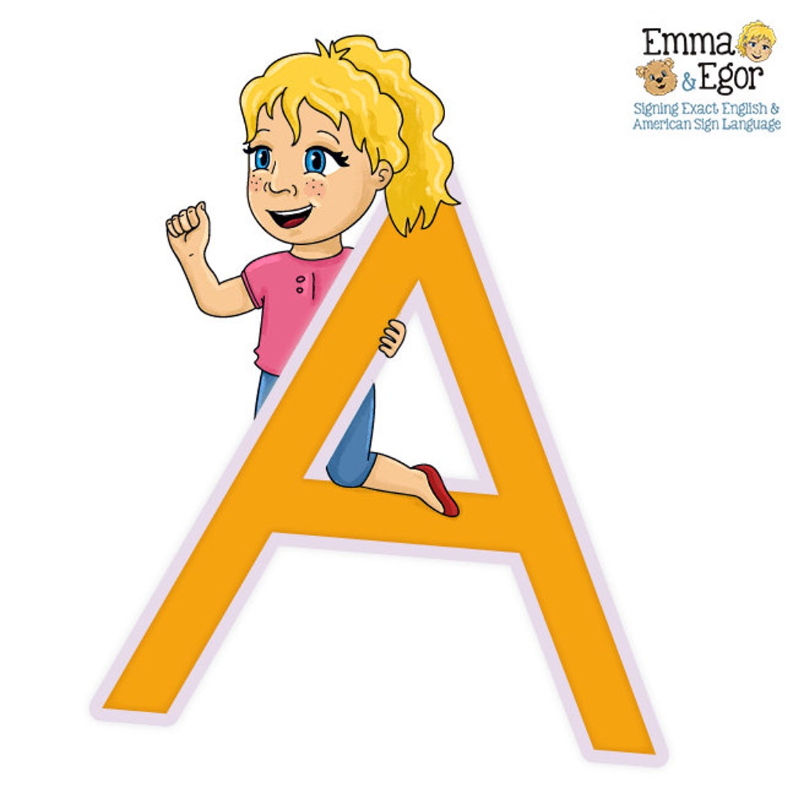 ABC Sign Language Book Learn Sign With Emma and Egor - Etsy