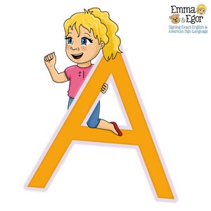 ABC Sign Language Book Learn Sign With Emma and Egor - Etsy