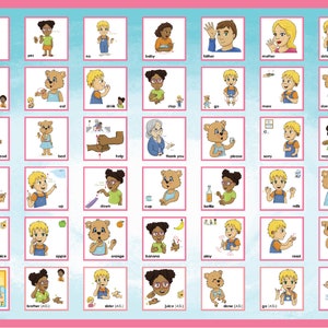 Sign Language Placemats 11x17-double-sided-wipe | Etsy