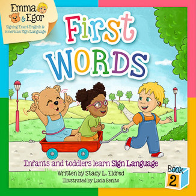 Learn Sign Language Shapes and Colors Book Children's Sign Language - Etsy
