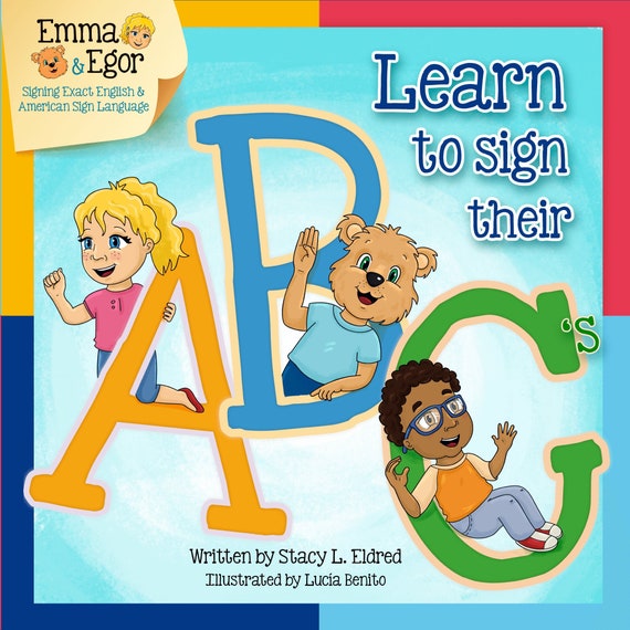 ABC Sign Language Book Learn Sign With Emma and Egor | Etsy