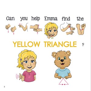 Learn Sign Language Shapes and Colors Book Children's Sign Language - Etsy