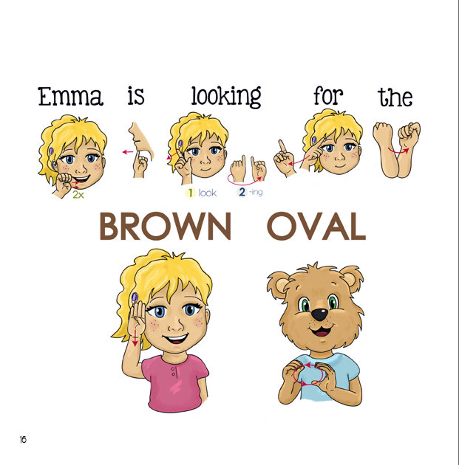 Ebook Sign Language Emma and Egor Learn Shapes and Colors - Etsy