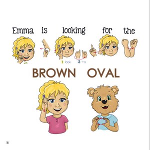 Ebook Sign Language Emma and Egor Learn Shapes and Colors - Etsy