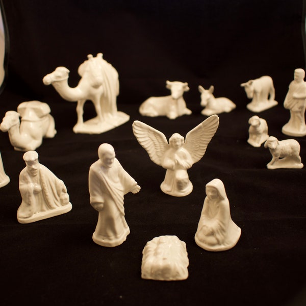 Ceramic Nativity Set - Etsy