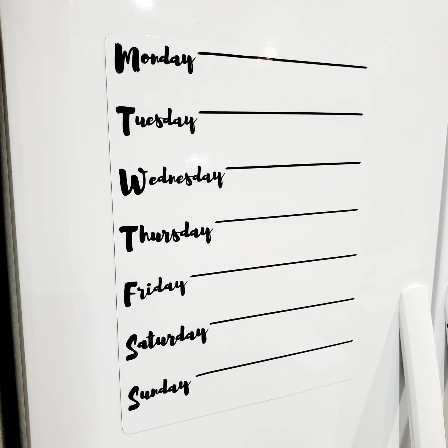 Refrigerator Magnet Weekly Organizer Meal Plan FREE | Etsy