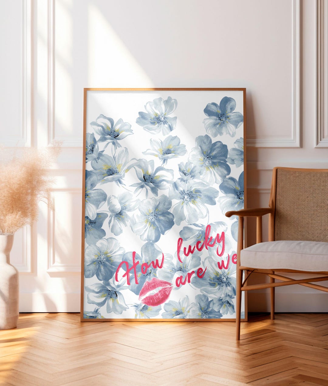How Lucky Are We Poster, Coastal Cowgirl Print, Girly Western Wall Art ...