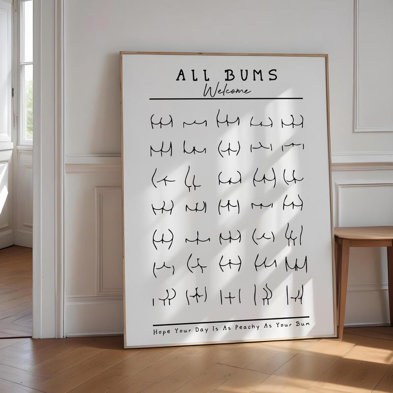 Butt Line Art - Etsy