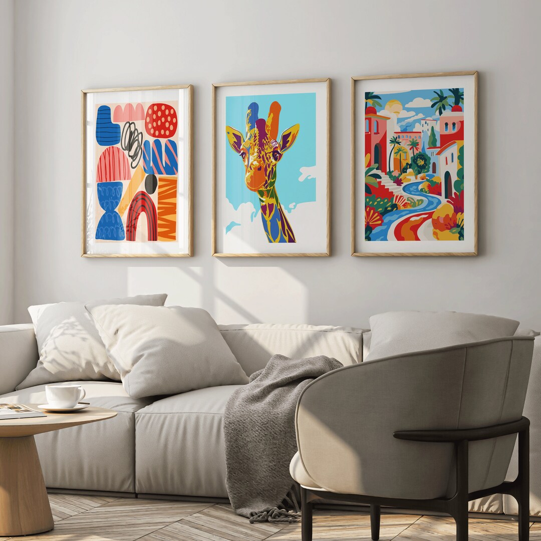 Trendy Summer Set of 3 Piece Wall Art, Summer Prints Gallery Wall Set ...