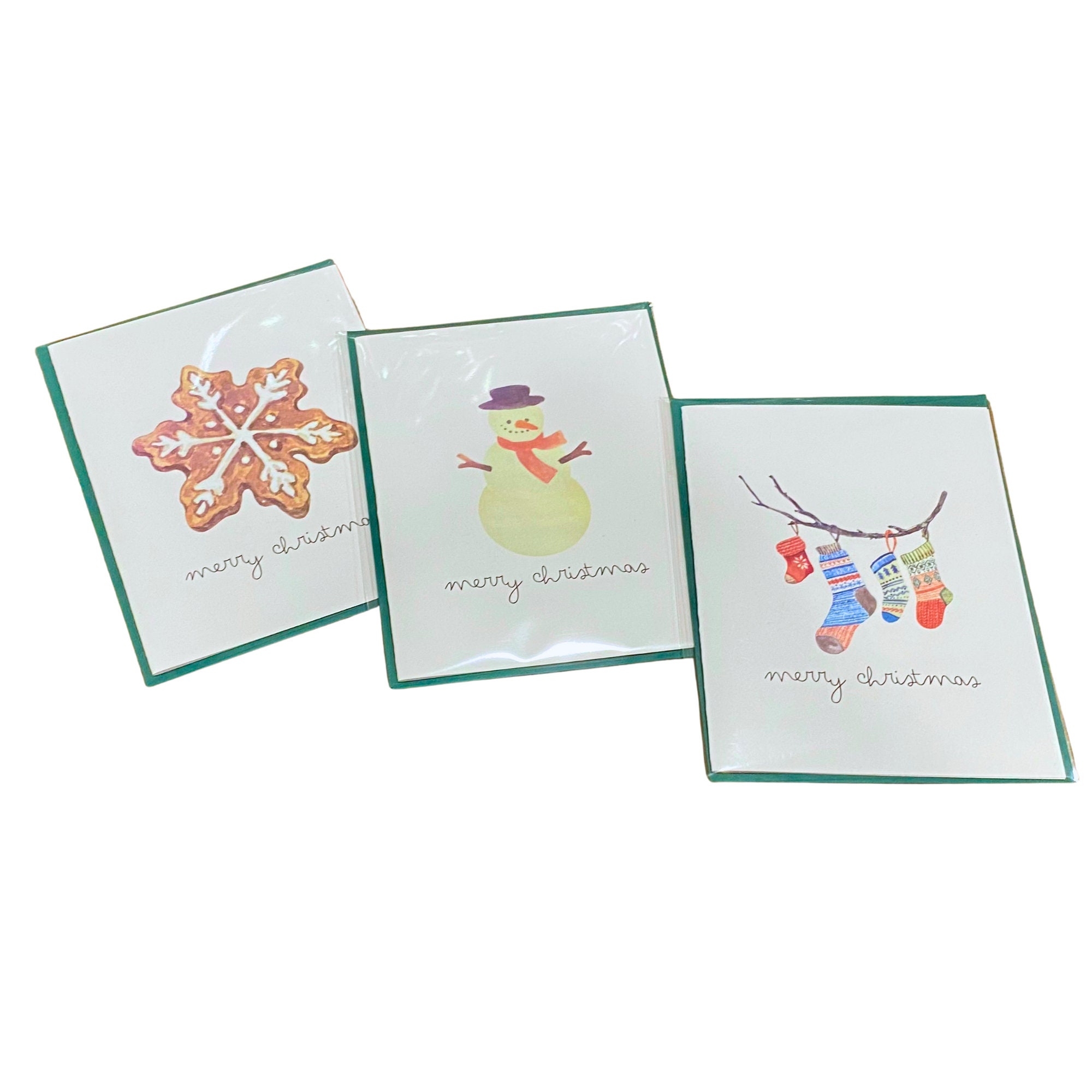 Printable Christmas Cards - Collection of 20 Pre-formatted Designs ...