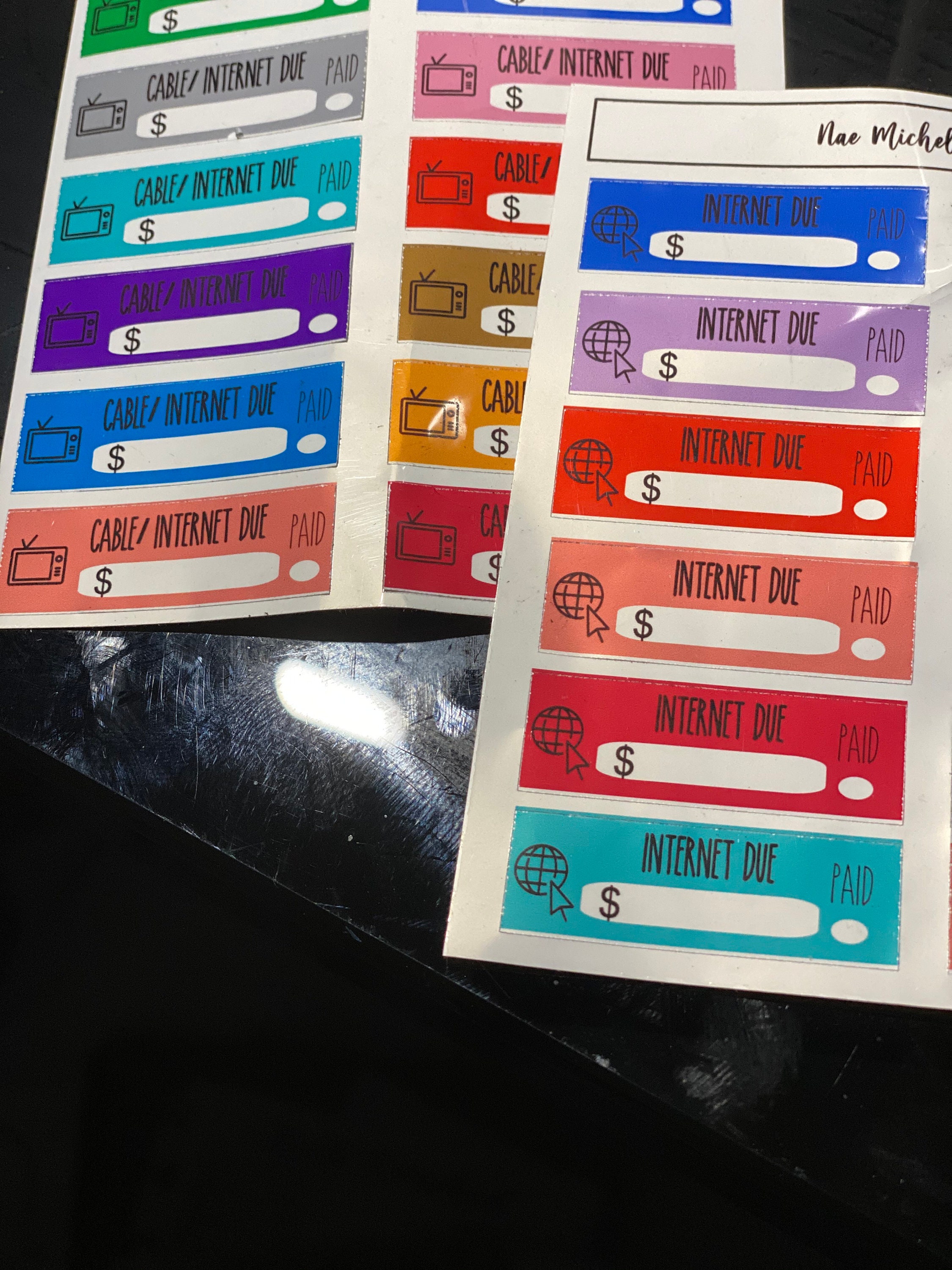 Budget Stickers | Etsy