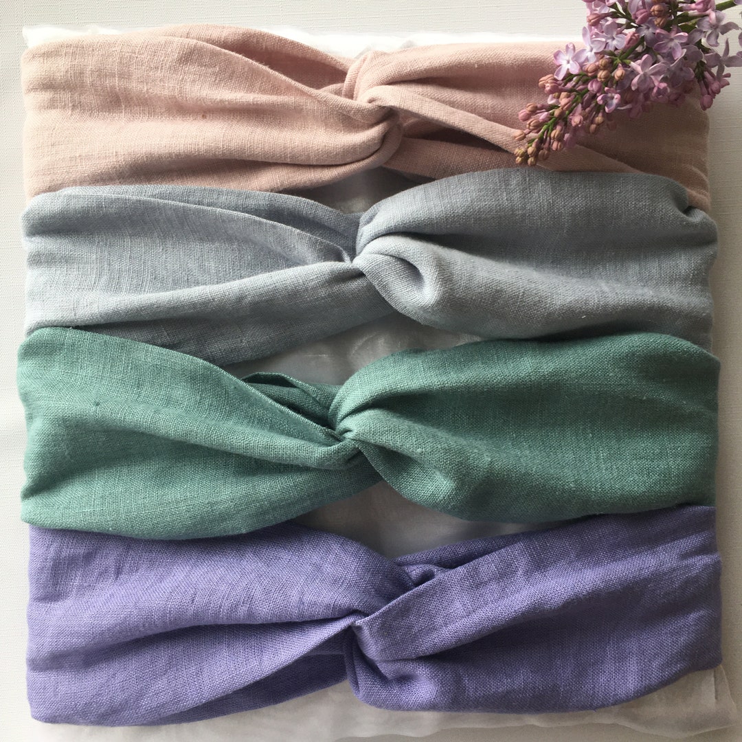 Softened Linen Headband.softened Linen Turban. Hair Accessories.summer ...