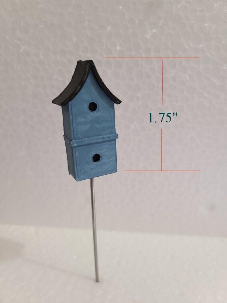 Fairy Garden Bird House Pick - Etsy