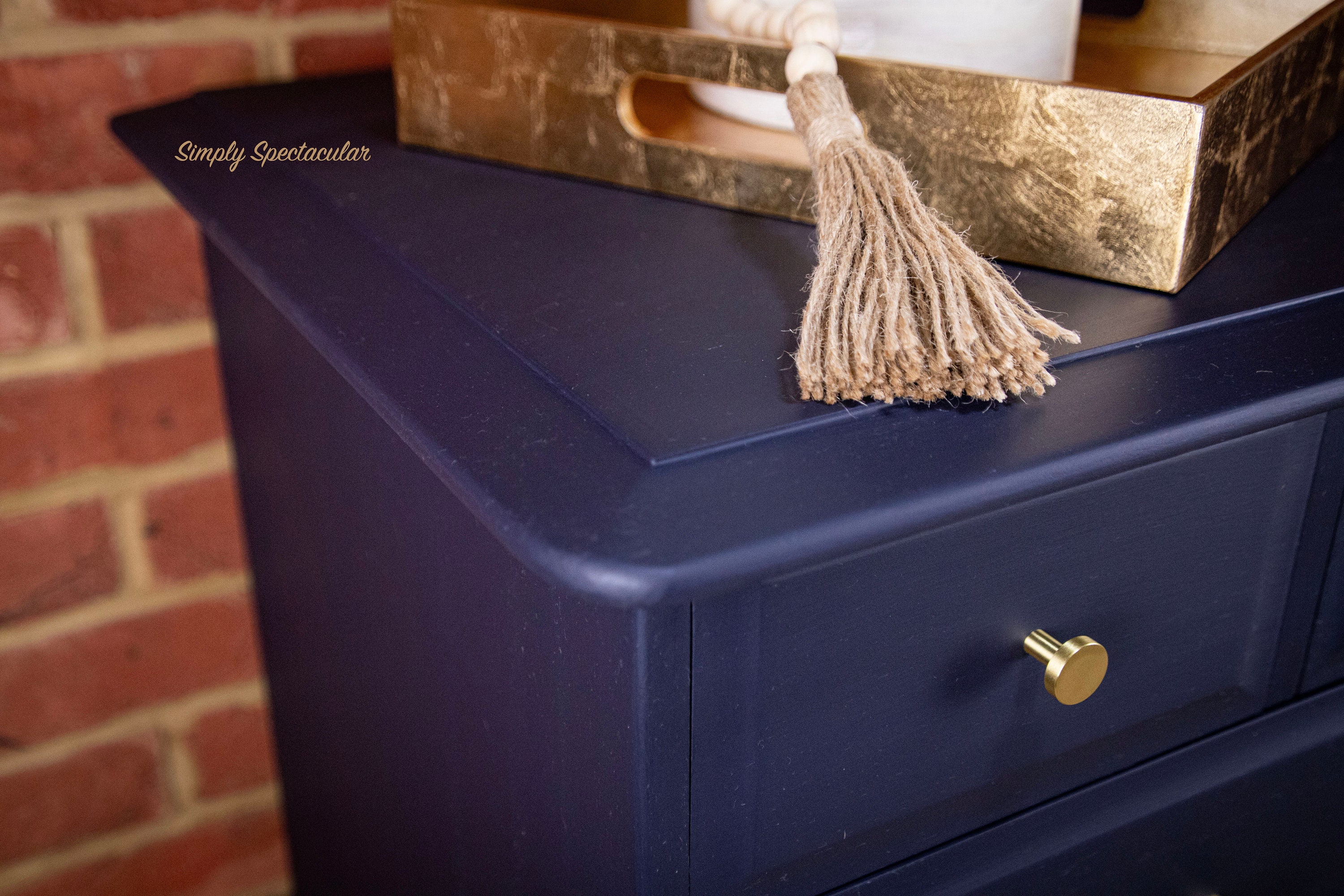 Stag Minstrel Chest of Drawers 4 Over 2 in the Navy - Etsy UK