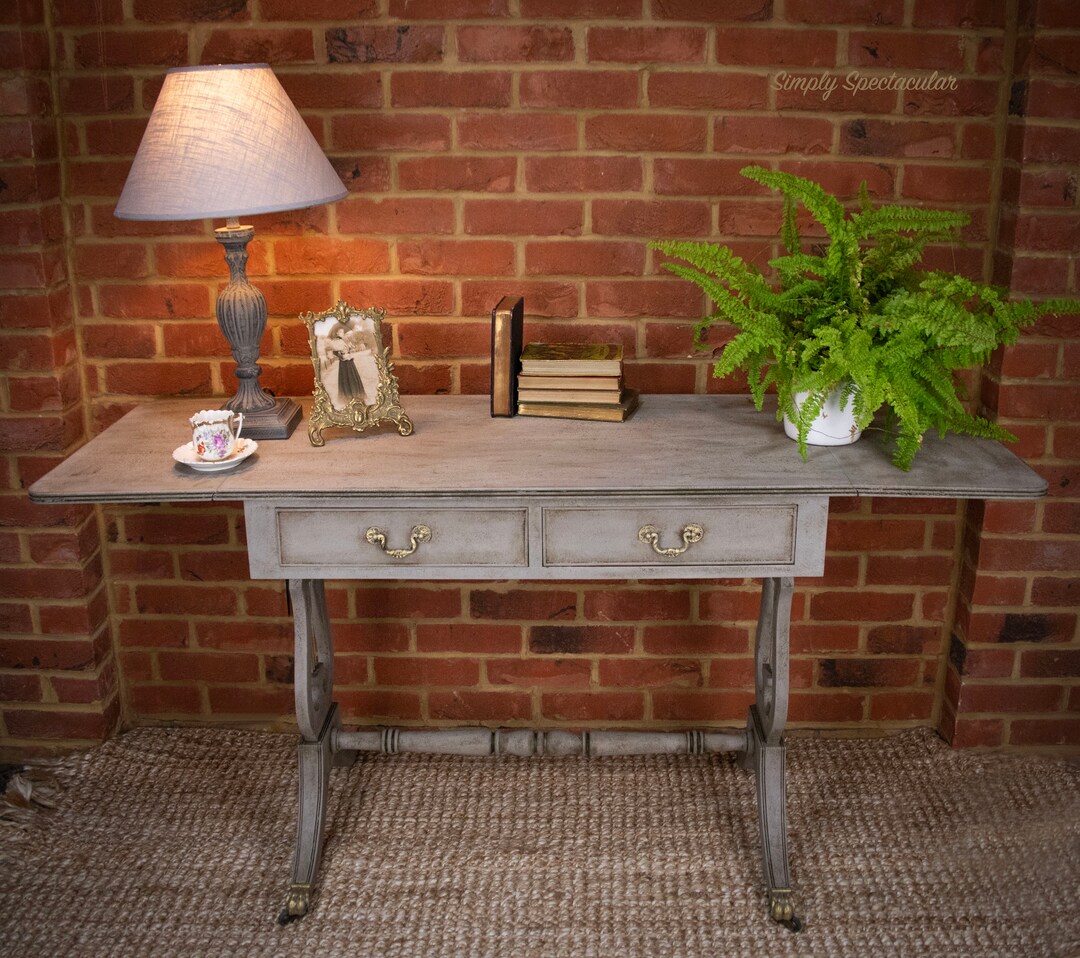 Vintage Large Leaf Table Console Table - Etsy