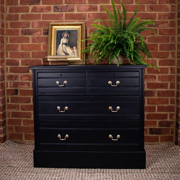 Black Chest Drawers - Etsy UK