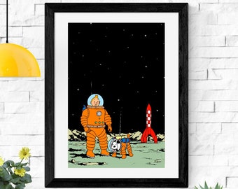 Tintin Printable Wall Art - Etsy