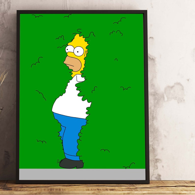 Homer Simpson Printable Wall Art Simpsons Poster Gift Simpsons TV Show ...