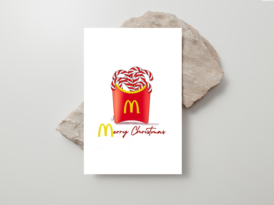 Merry Christmas Printable Greeting Card | Mcdonalds Greeting Card ...