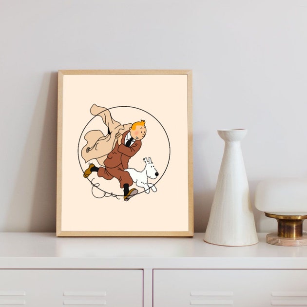 Tintin Comics Printable Wall Art | Comic Poster | Comics Art Print ...