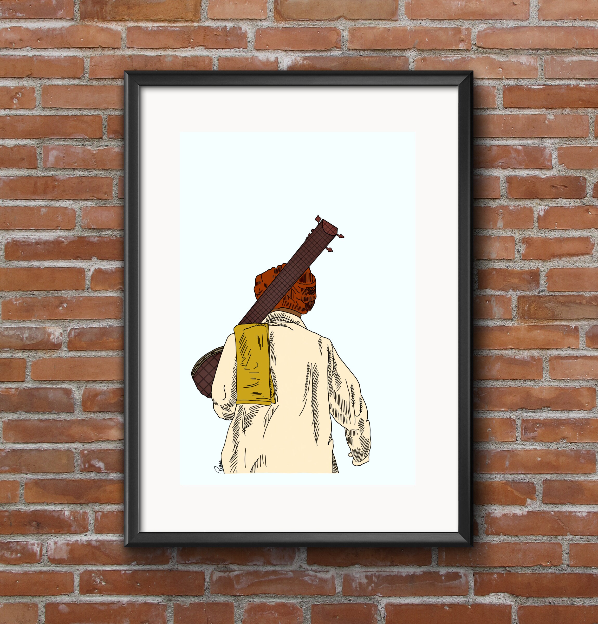 Indian Nostalgia Printable Wall Art Indian Musician Art - Etsy