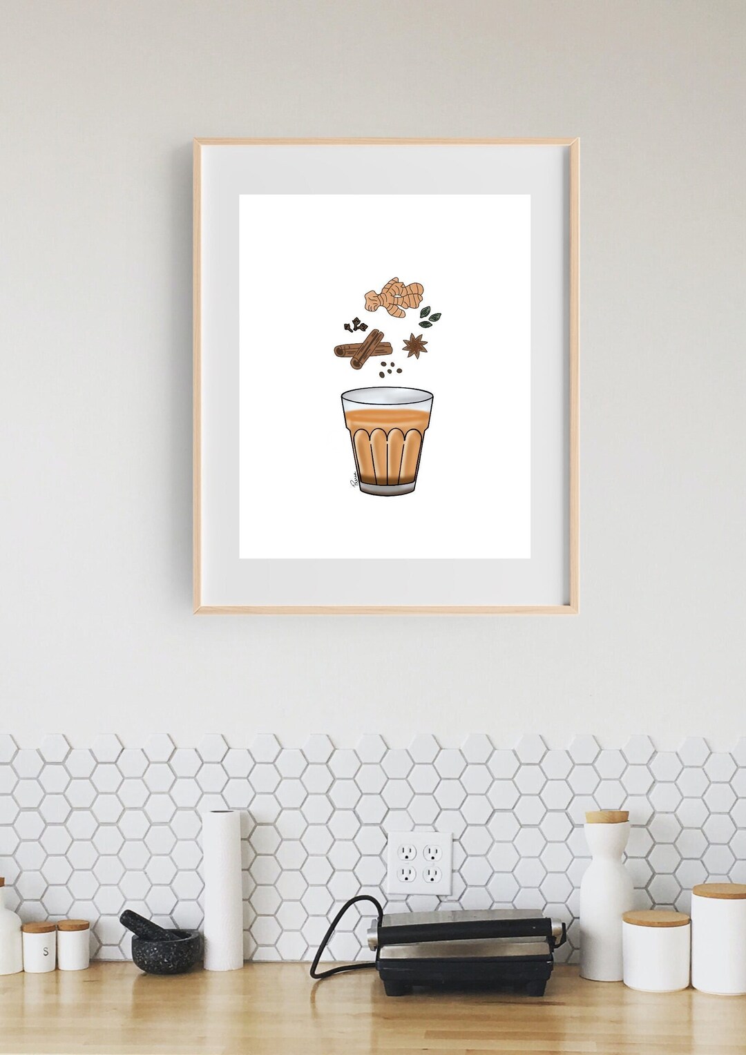 Chai Spice Art Print: Indian Kitchen Decor (digital Download) - Etsy