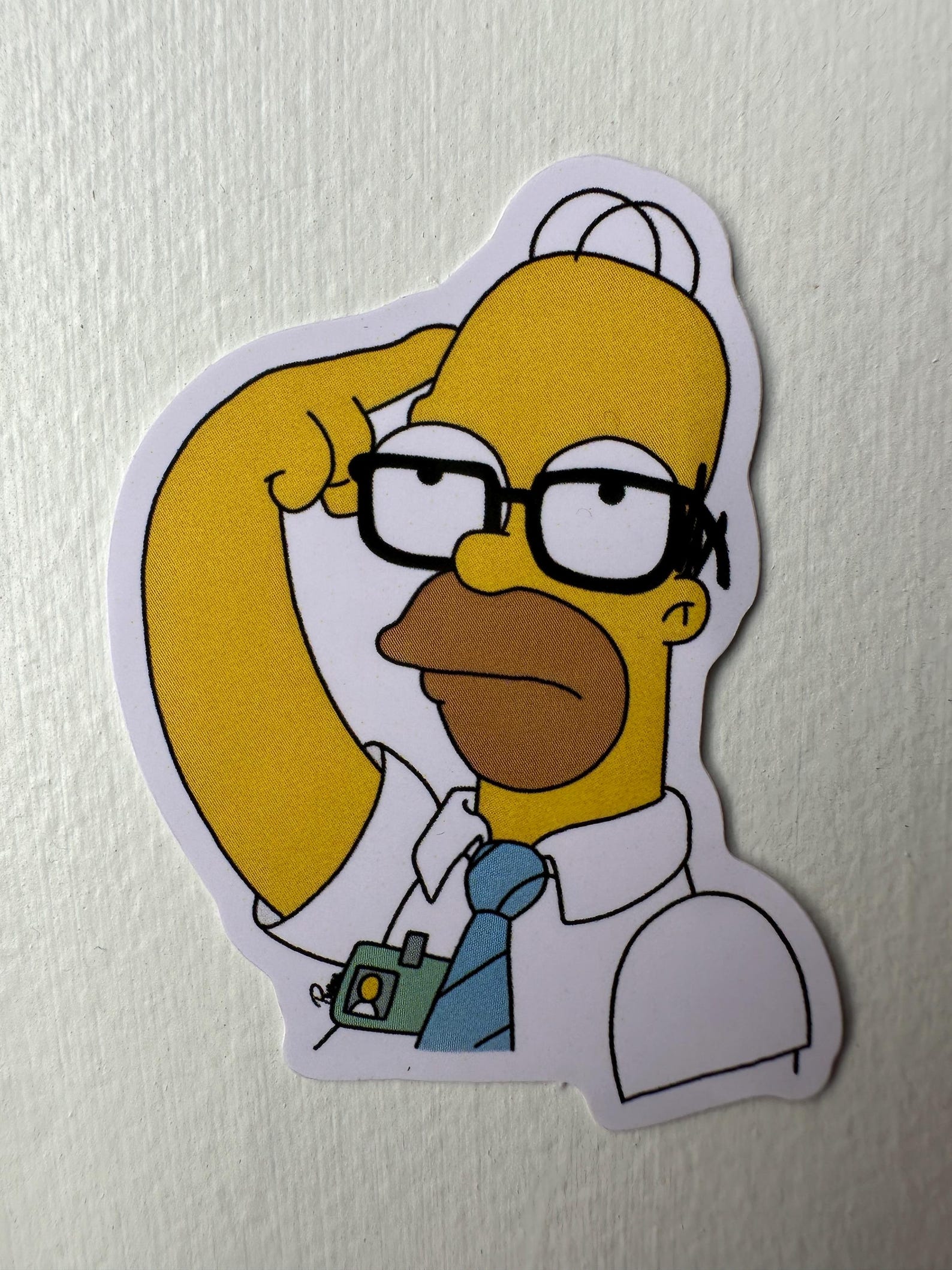 Homer Simpson Sticker: Waterproof Die Cut Decal for Water Bottles ...