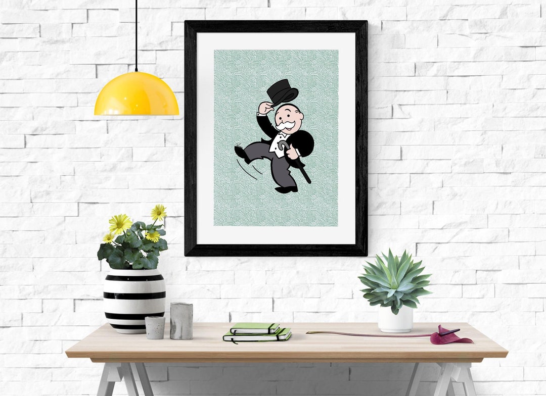 Monopoly Man Art Deco Print: Board Game Wall Art (digital Download) - Etsy