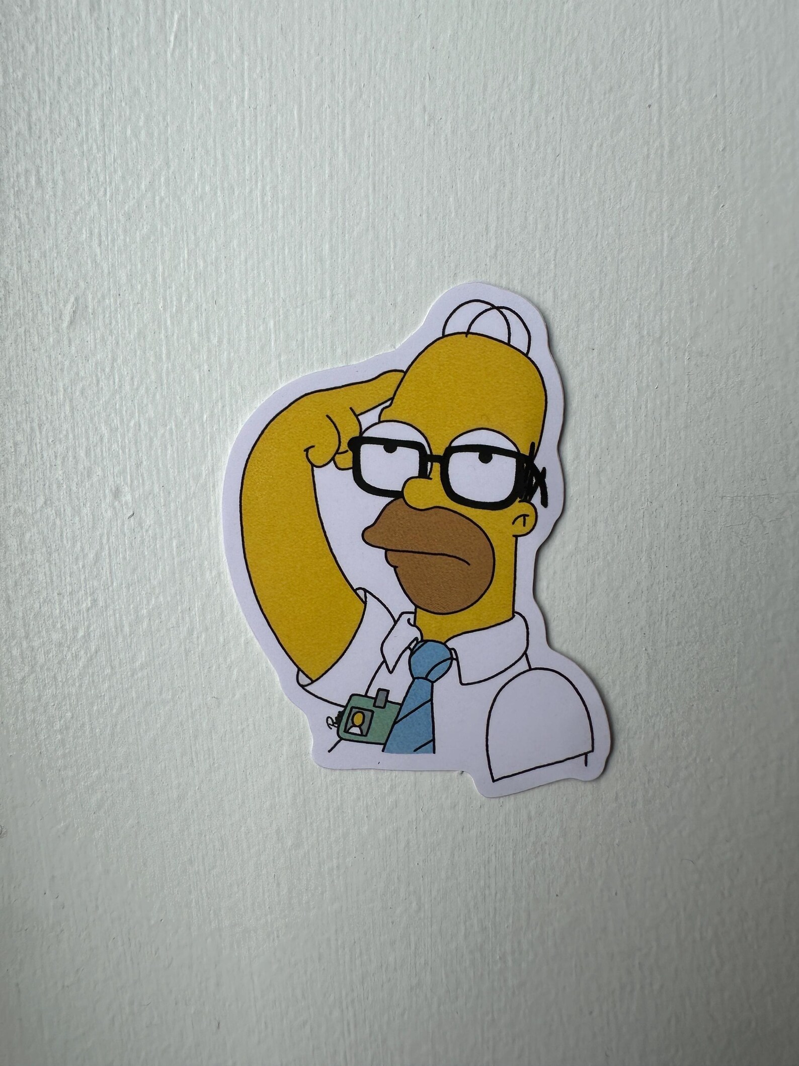Homer Simpson Sticker: Waterproof Die Cut Decal for Water Bottles ...