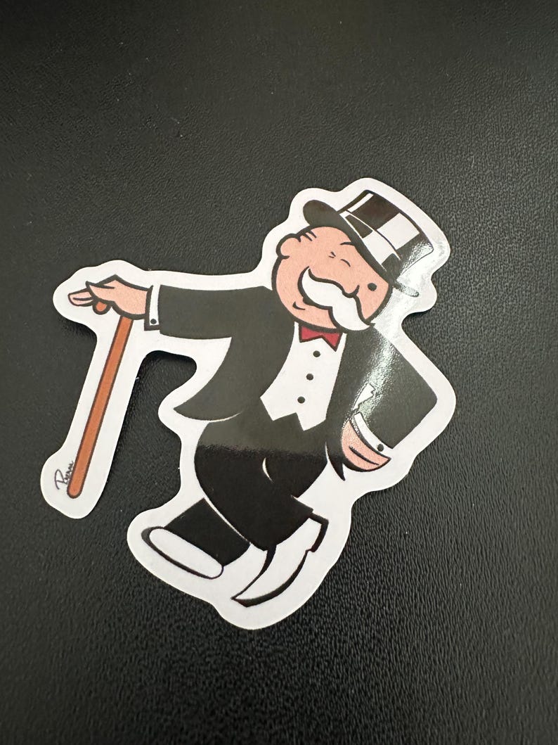 Monopoly Sticker: Waterproof Vinyl Decal for Laptop, Water Bottle - Etsy