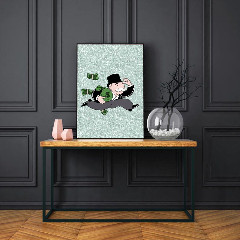 Monopoly Man Art Deco Print: Board Game Wall Art (digital Download) - Etsy